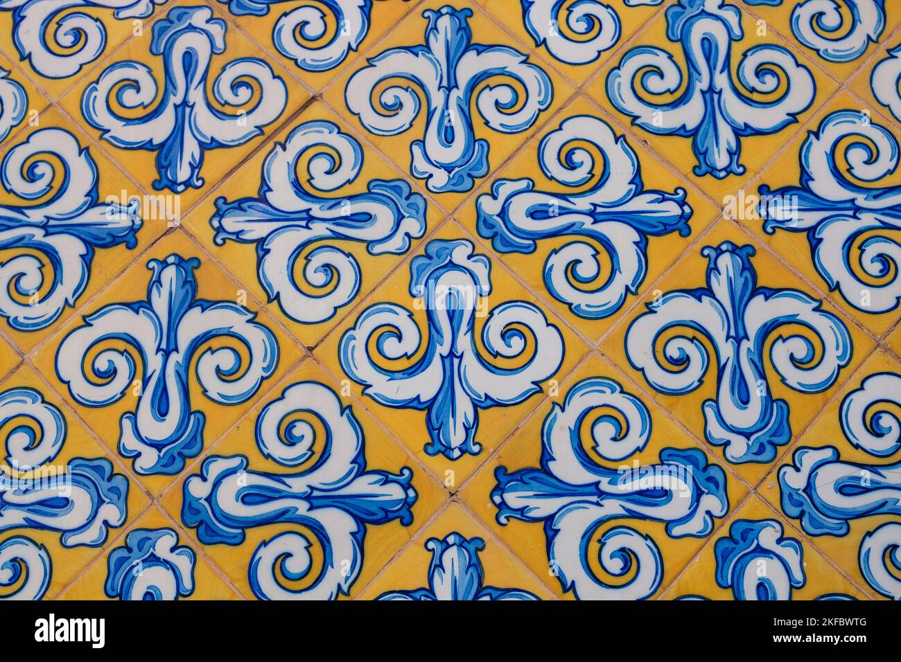 Traditional spanish tiles on Central Market facade in Valencia. High ...