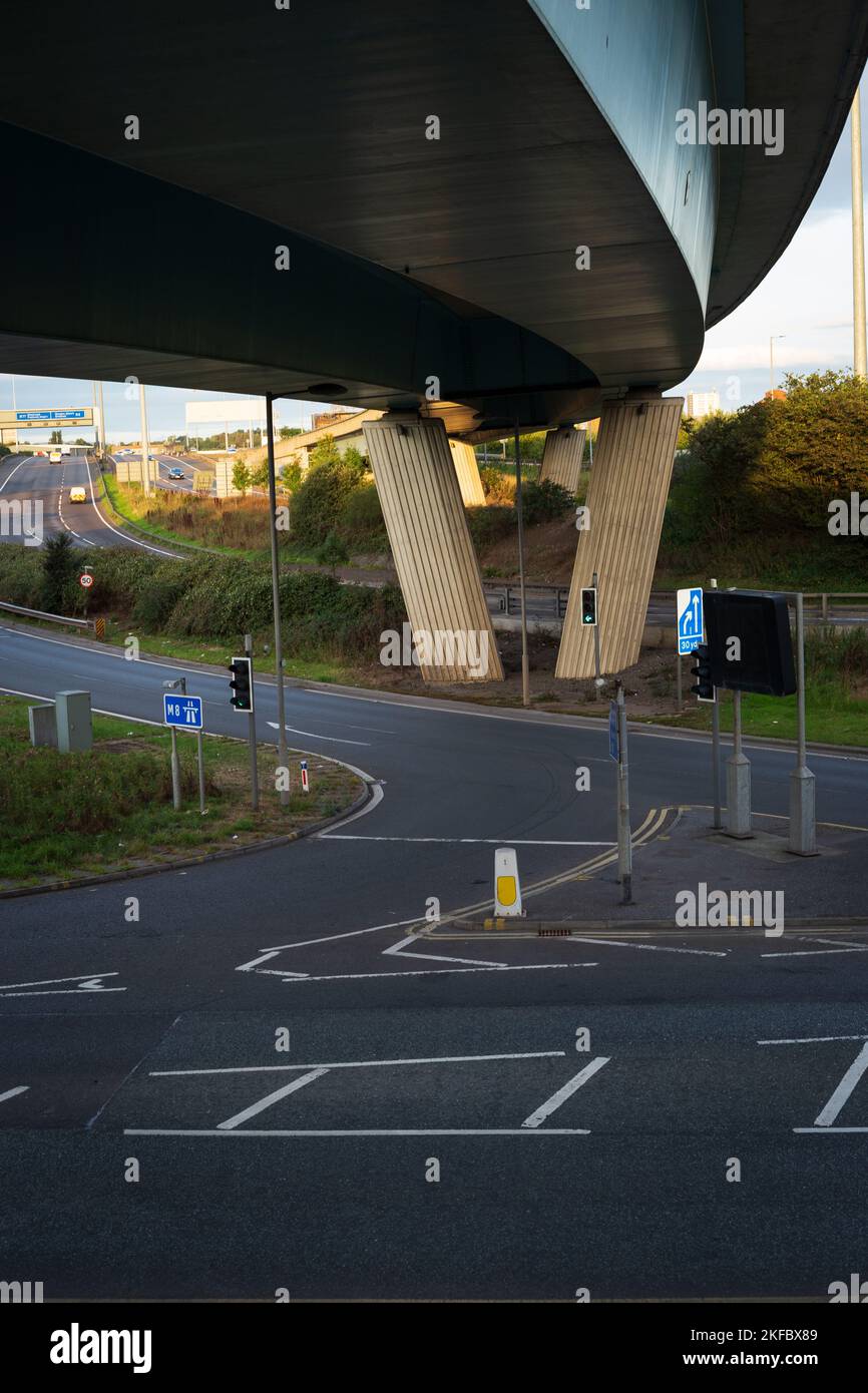 Uk road markings motorway hi-res stock photography and images - Alamy
