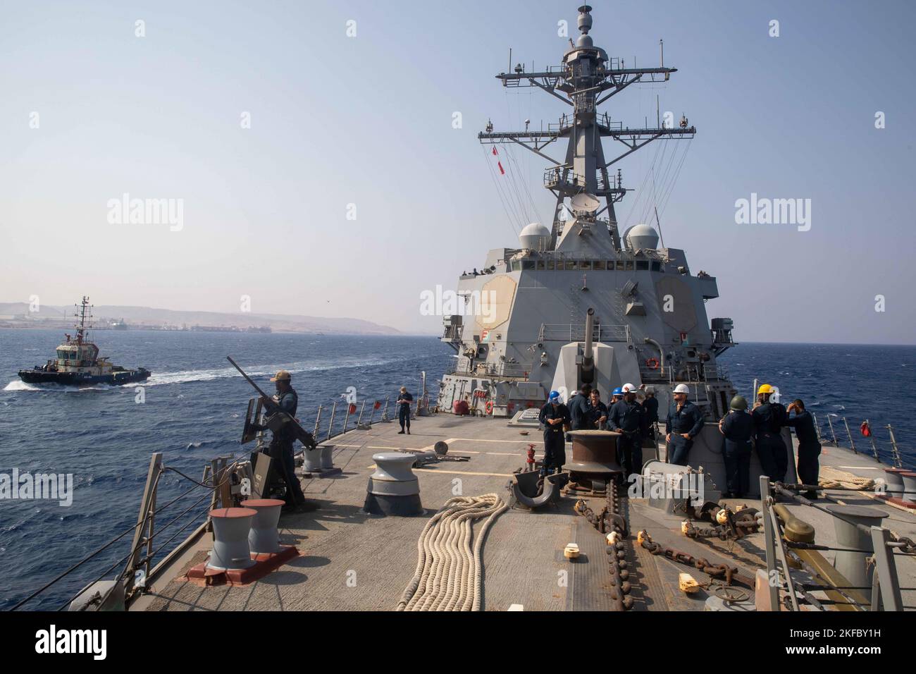 220904-N-EH998-1076 RED SEA (Sept. 4, 2022) Guided-missile destroyer ...