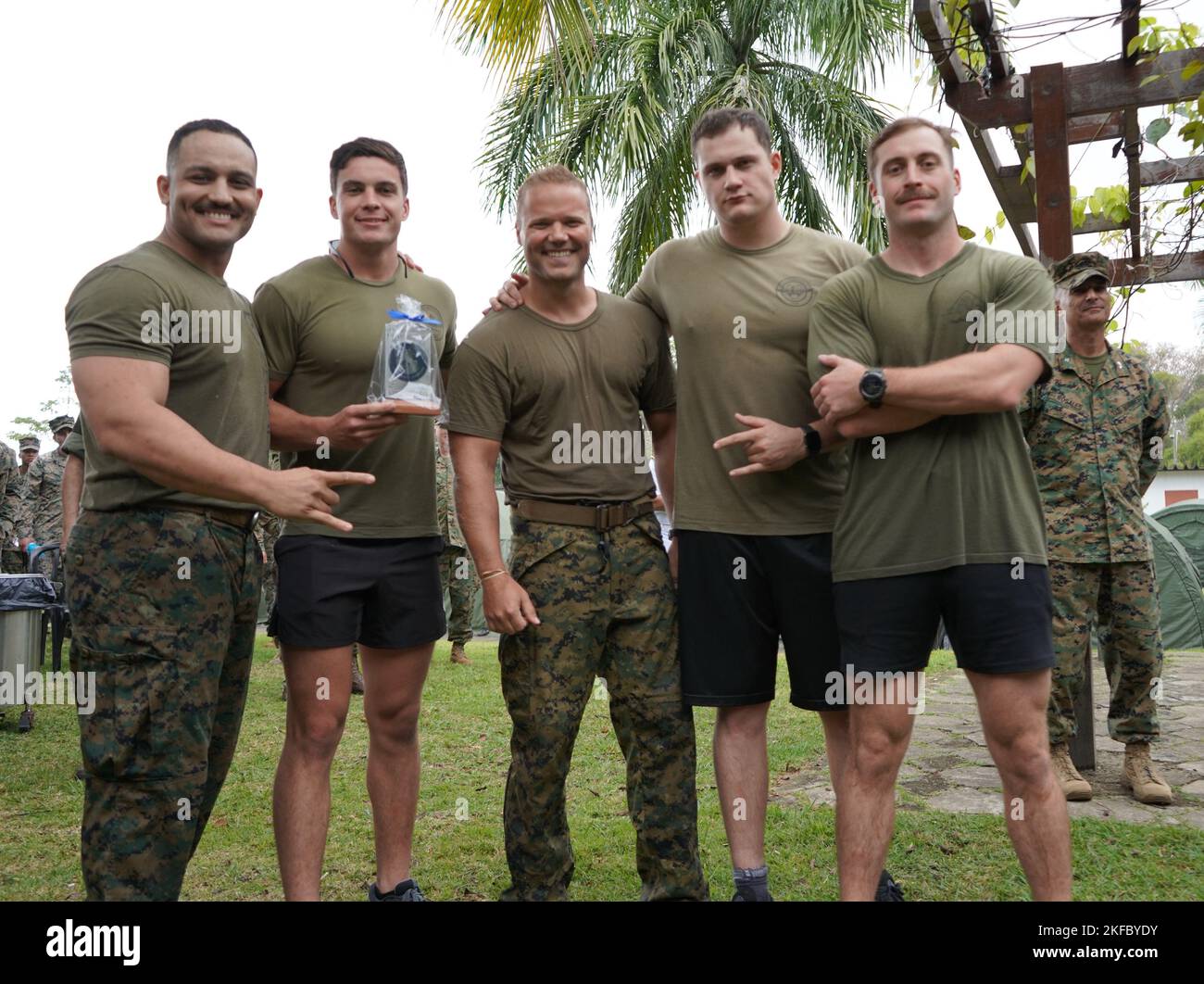 (From left to right) Staff Sgt. Andrew Rodriguez, Sgt. Samuel Robar ...