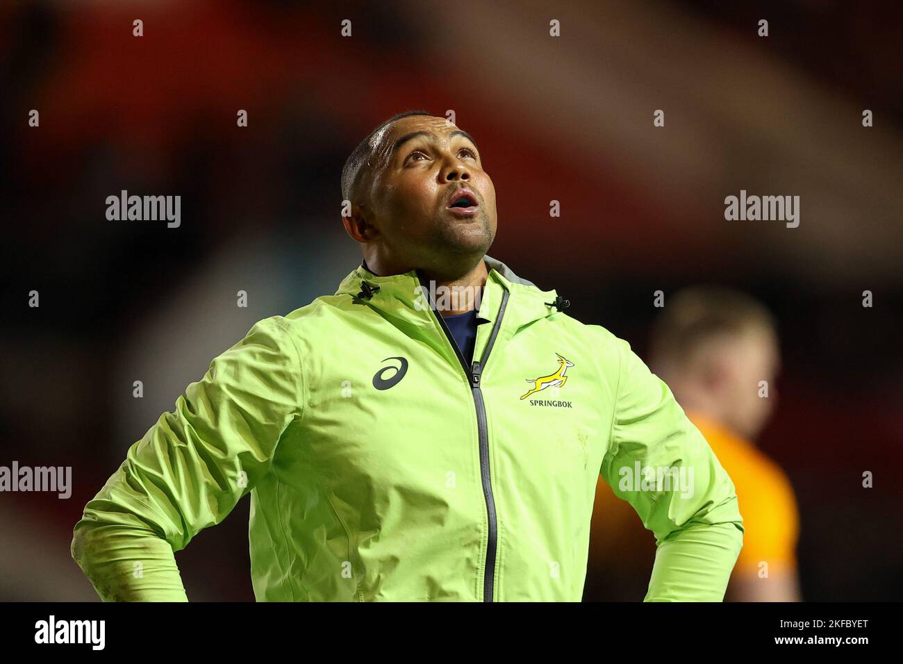 Cornal Hendricks of South Africa A during the pre-match warm-up ahead ...