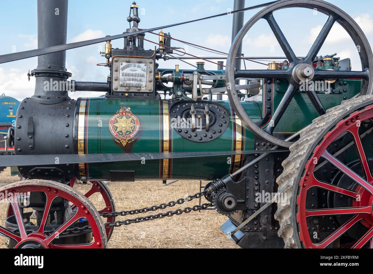 Tarrant Hinton.Dorset.United Kingdom.August 25th 2022.A Robey traction ...