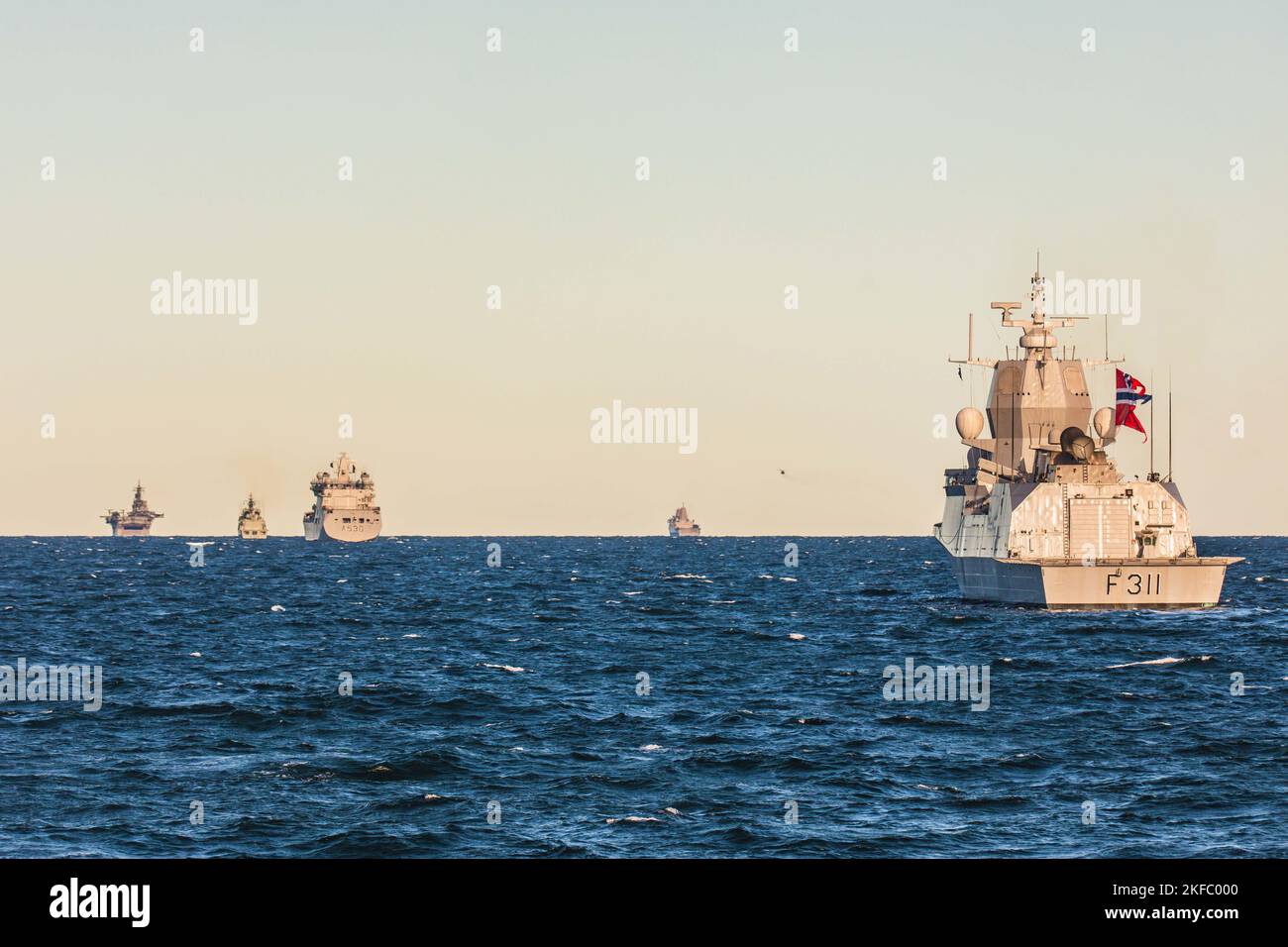 220904-N-GF955-1089 BALTIC SEA (Sept. 4, 2022) From right, the ...