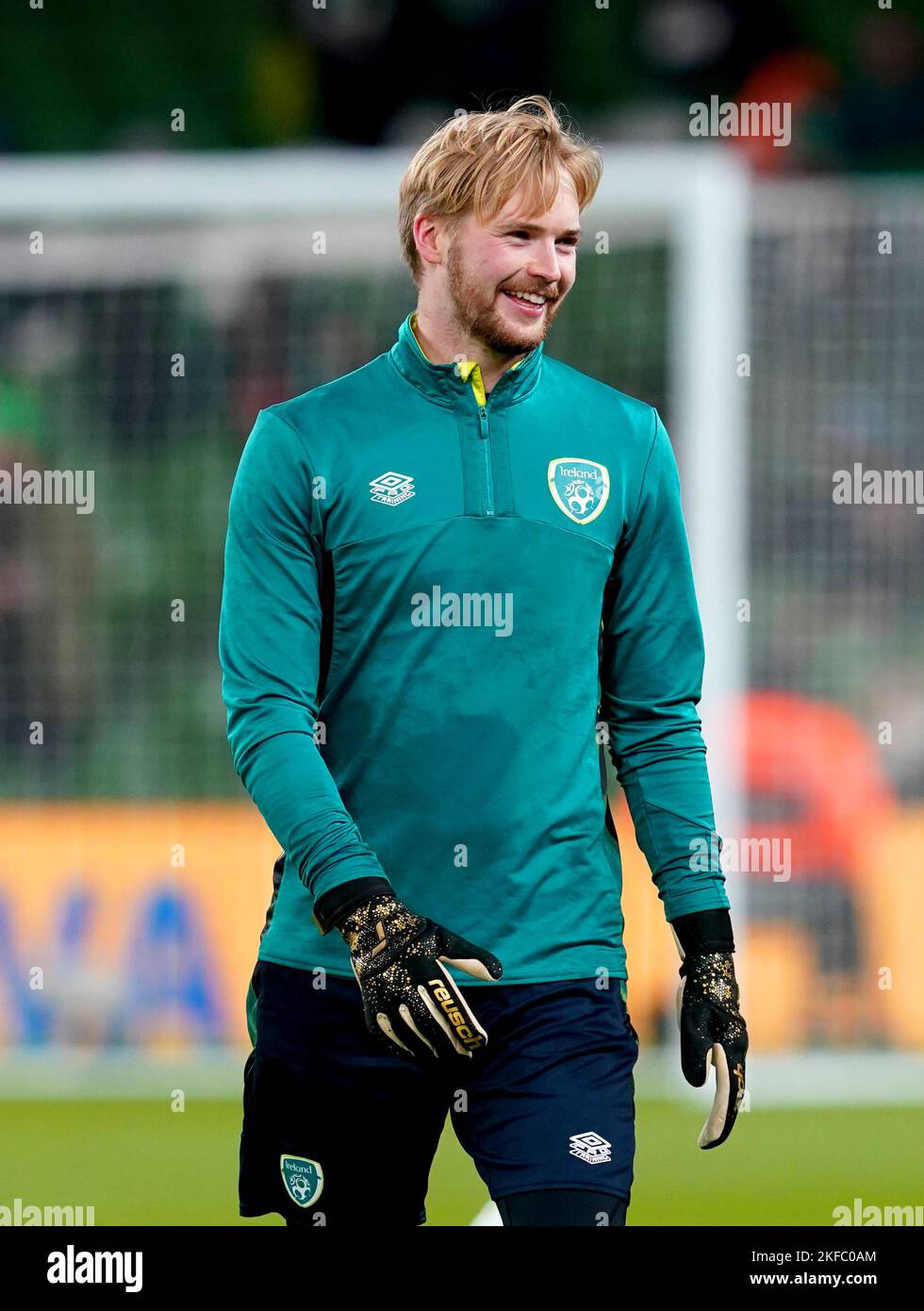 Republic of Ireland goalkeeper Caoimhin Kelleher ahead of the ...