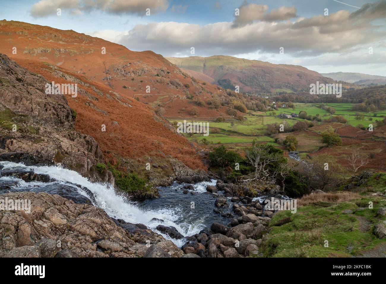 Waterfall looking down hi-res stock photography and images - Alamy
