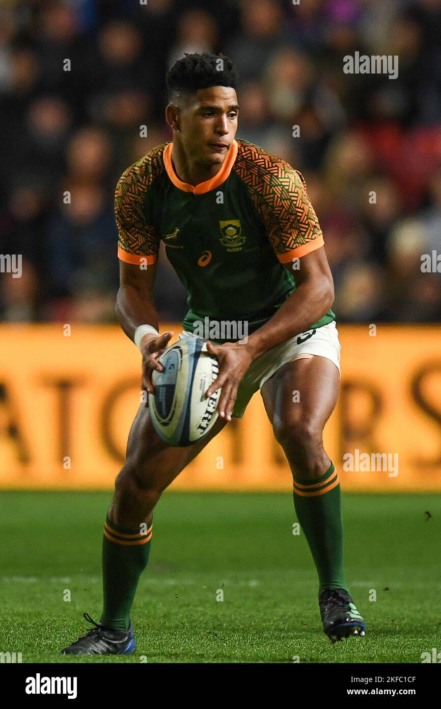 Sacha Feinberg-Mngomezulu of South Africa, during the Friendly match ...
