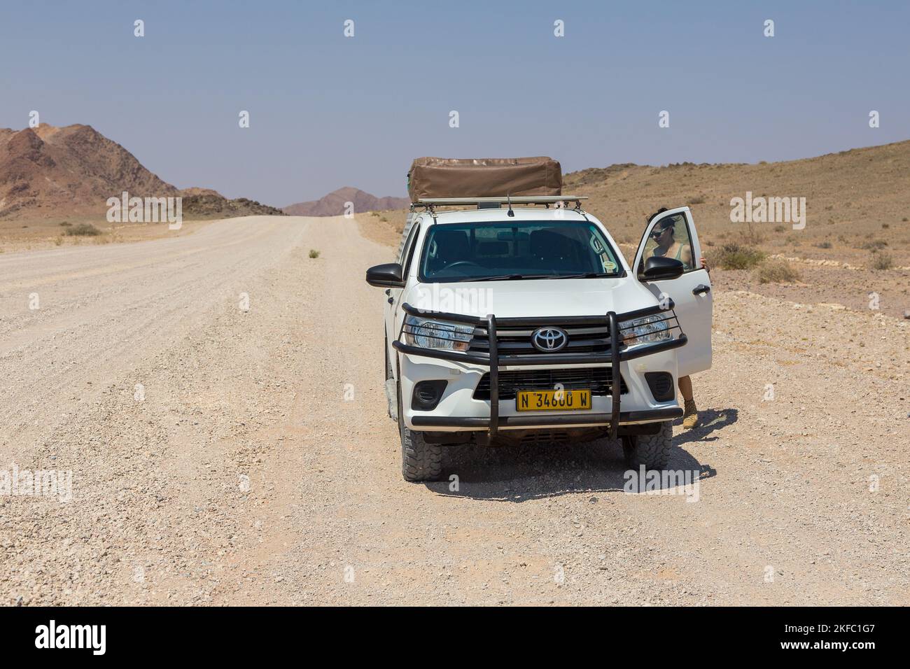 Sesriem, Naukluft , Namibia - 01 October 2018: Typical 4x4 rental car ...