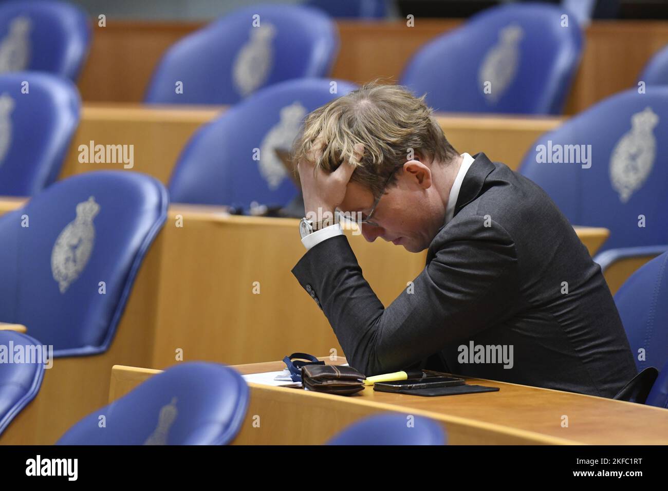 Netherlands, The Hague, 15 Nov. 2022 Pepijn van Houwelingen, FvD member ...