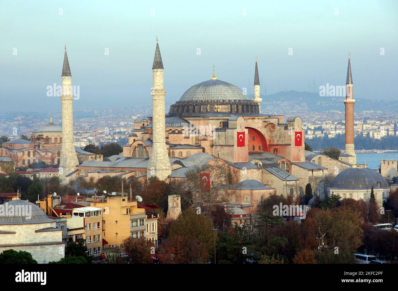 Located in Istanbul, Hagia Sophia is a church built in the 6th century ...