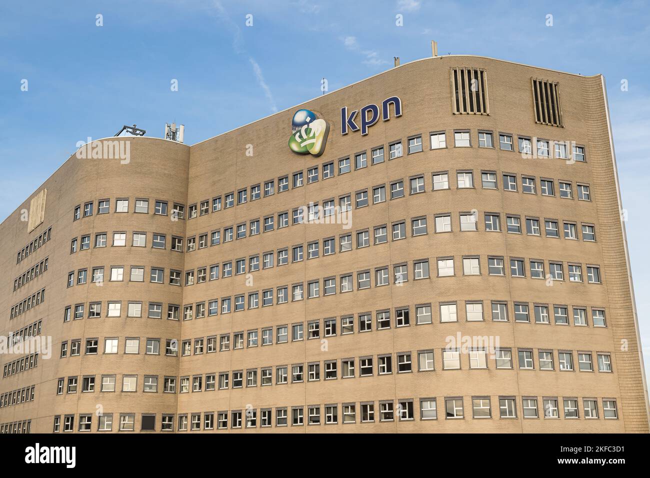 Dutch Cities - Groningen. In the picture: KPN office building, seen ...