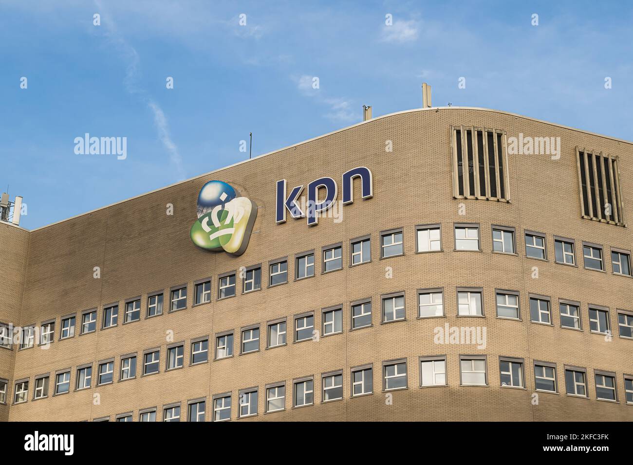Dutch Cities - Groningen. In the picture: KPN office building, seen ...