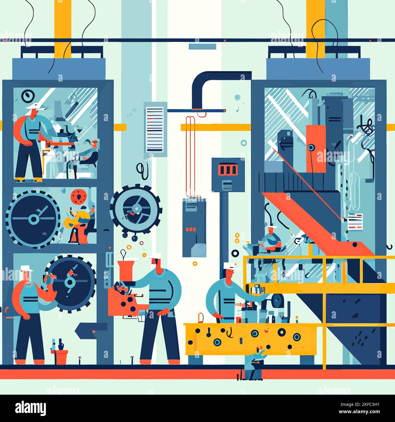 Laboratory digital art Stock Vector Images - Alamy