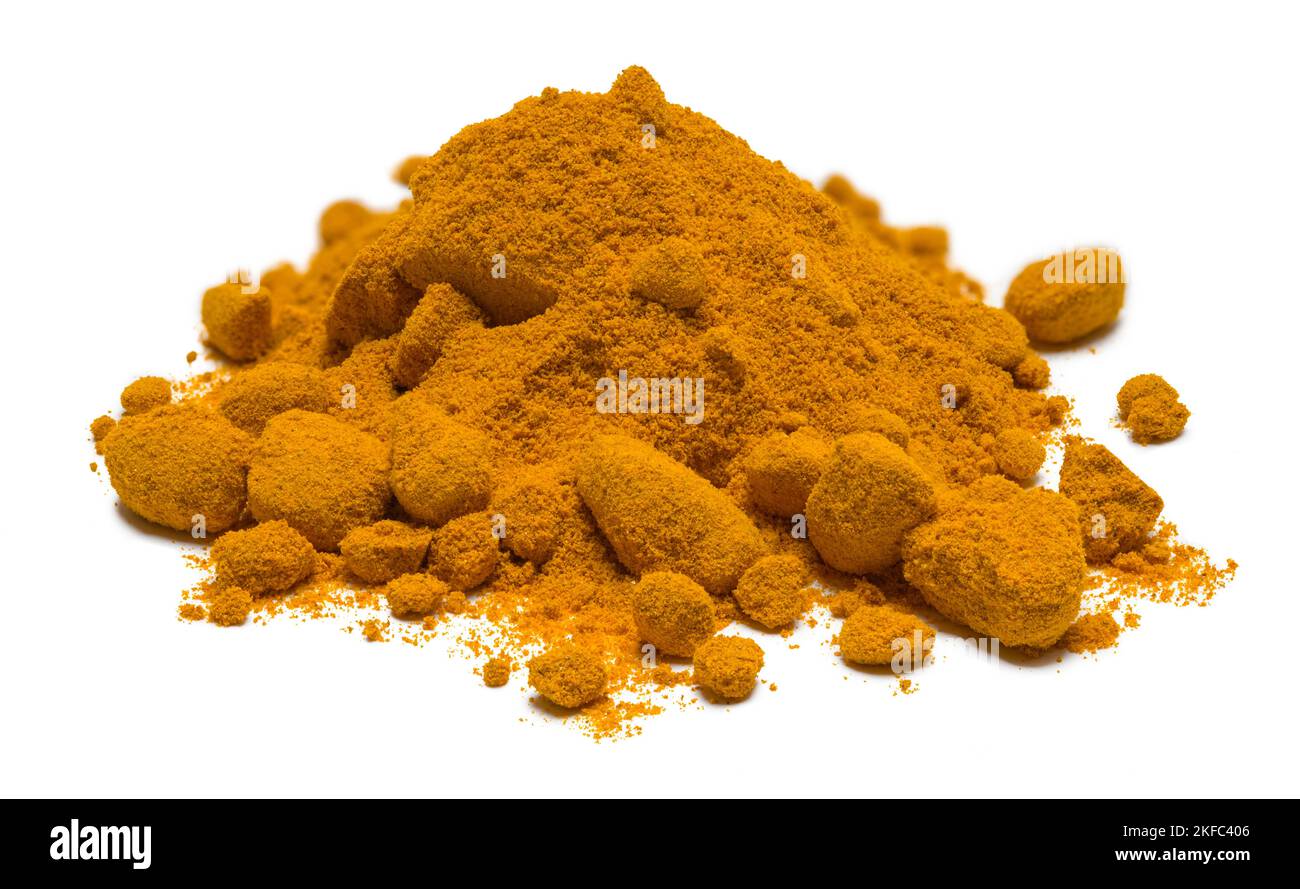 Turmeric spice powder on Cut Out Stock Images & Pictures - Alamy