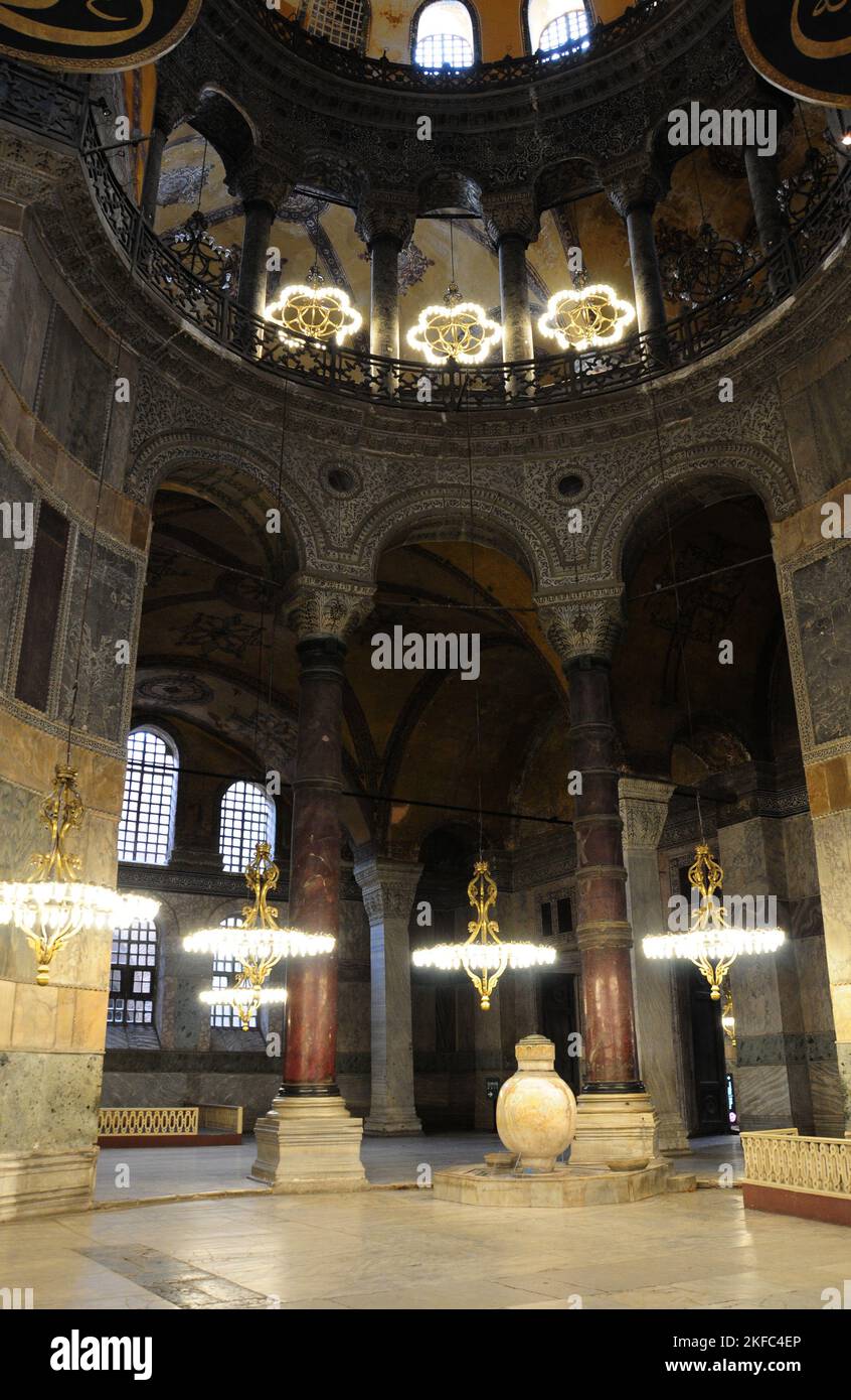 Located in Istanbul, Hagia Sophia is a church built in the 6th century ...