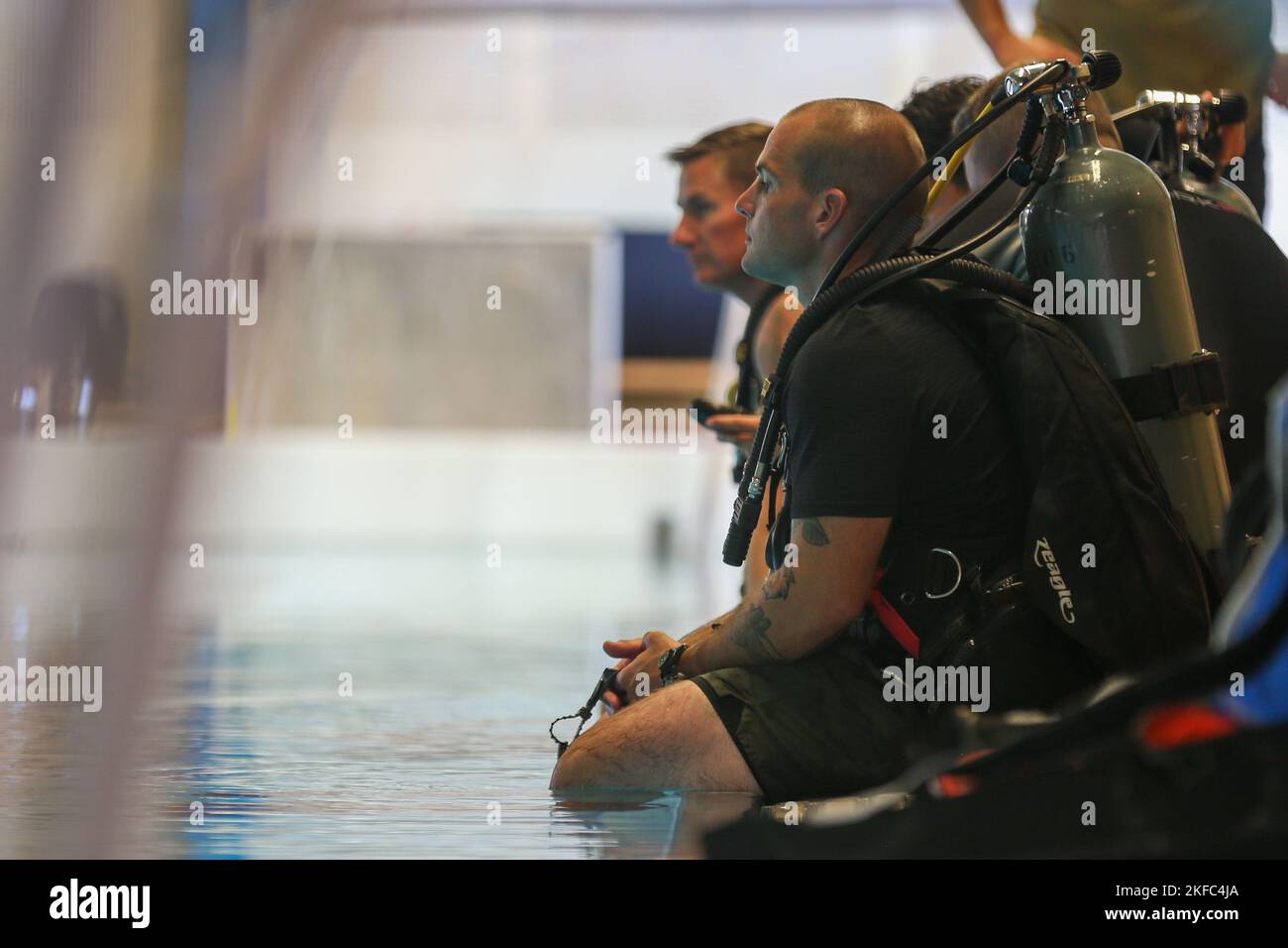 U.S. Marines with 2d Reconnaissance Battalion, 2d Marine Division, II ...