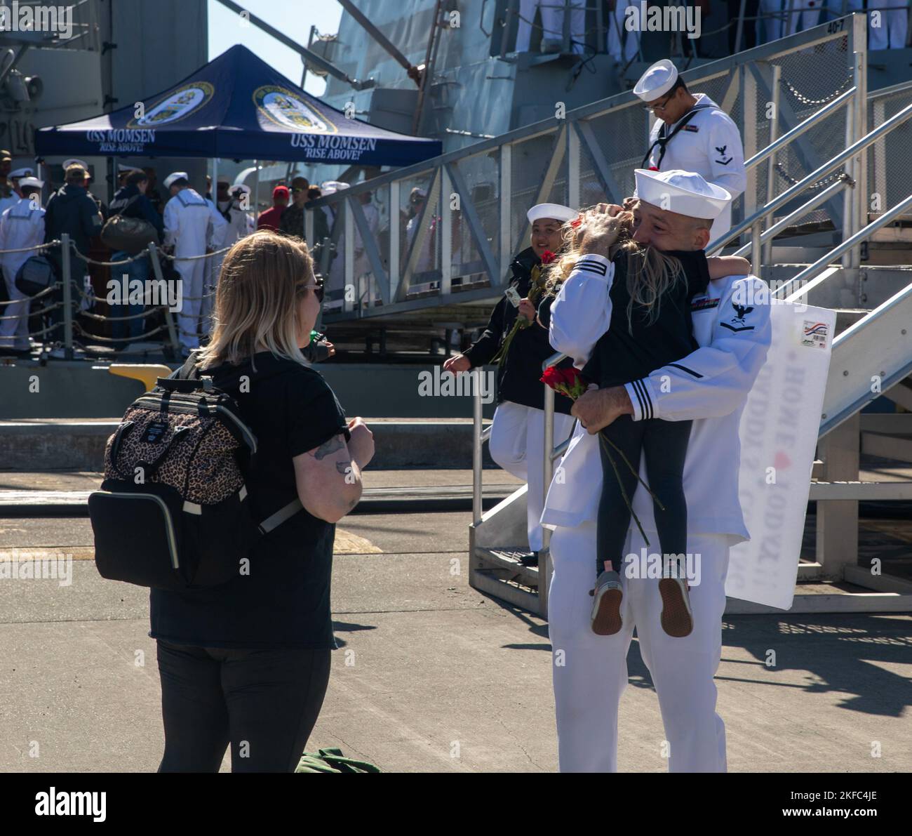 A Sailor assigned to Arleigh Burke-class guided-missile destroyer USS ...
