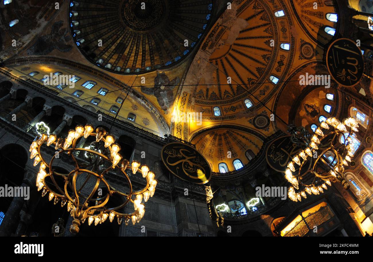 Located in Istanbul, Hagia Sophia is a church built in the 6th century ...