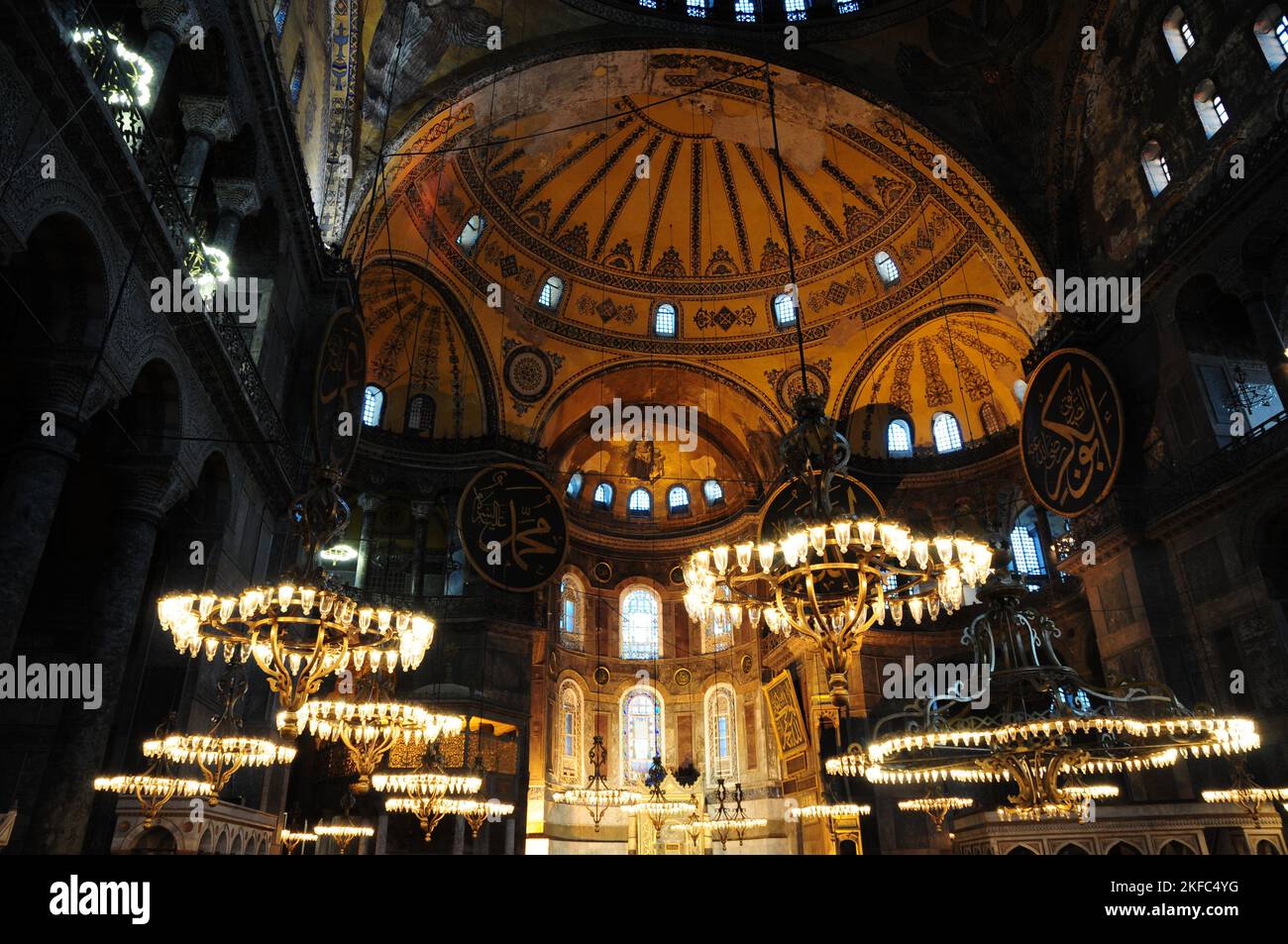 Located in Istanbul, Hagia Sophia is a church built in the 6th century ...