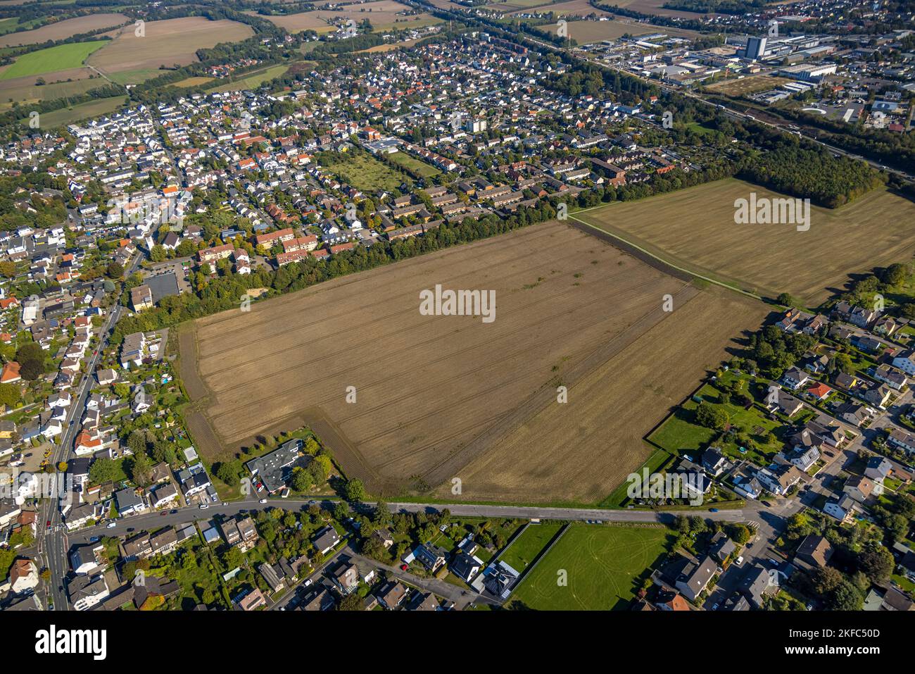 Aerial view, area between Massener Hellweg and Kleistraße, Massen, Unna ...