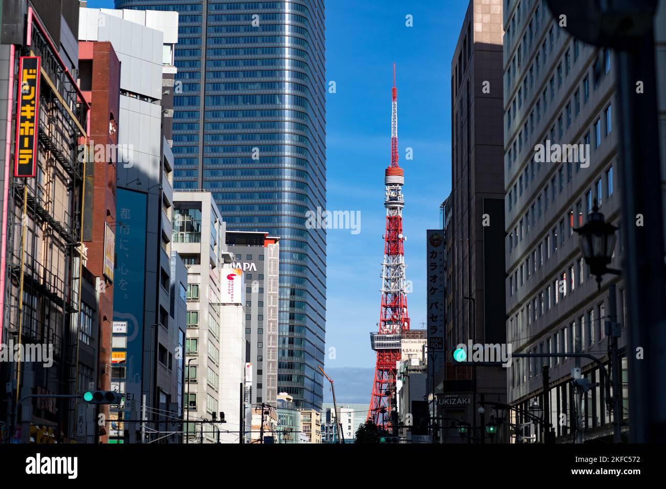 Beautiful shot tokyo tower hi-res stock photography and images - Alamy