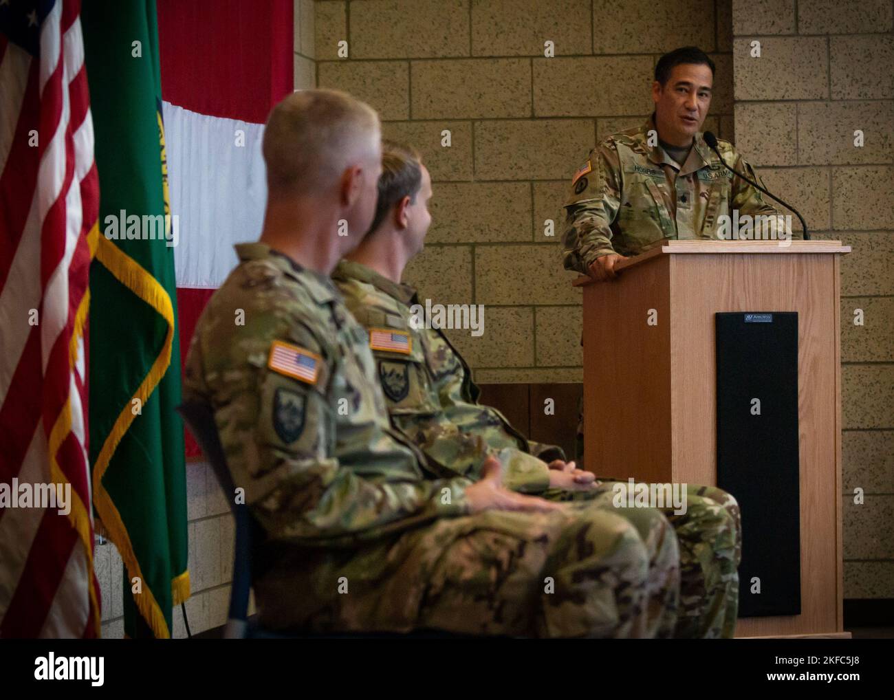 Washington National Guard Lt. Col. Steve Hobbs, commander of the 122nd ...