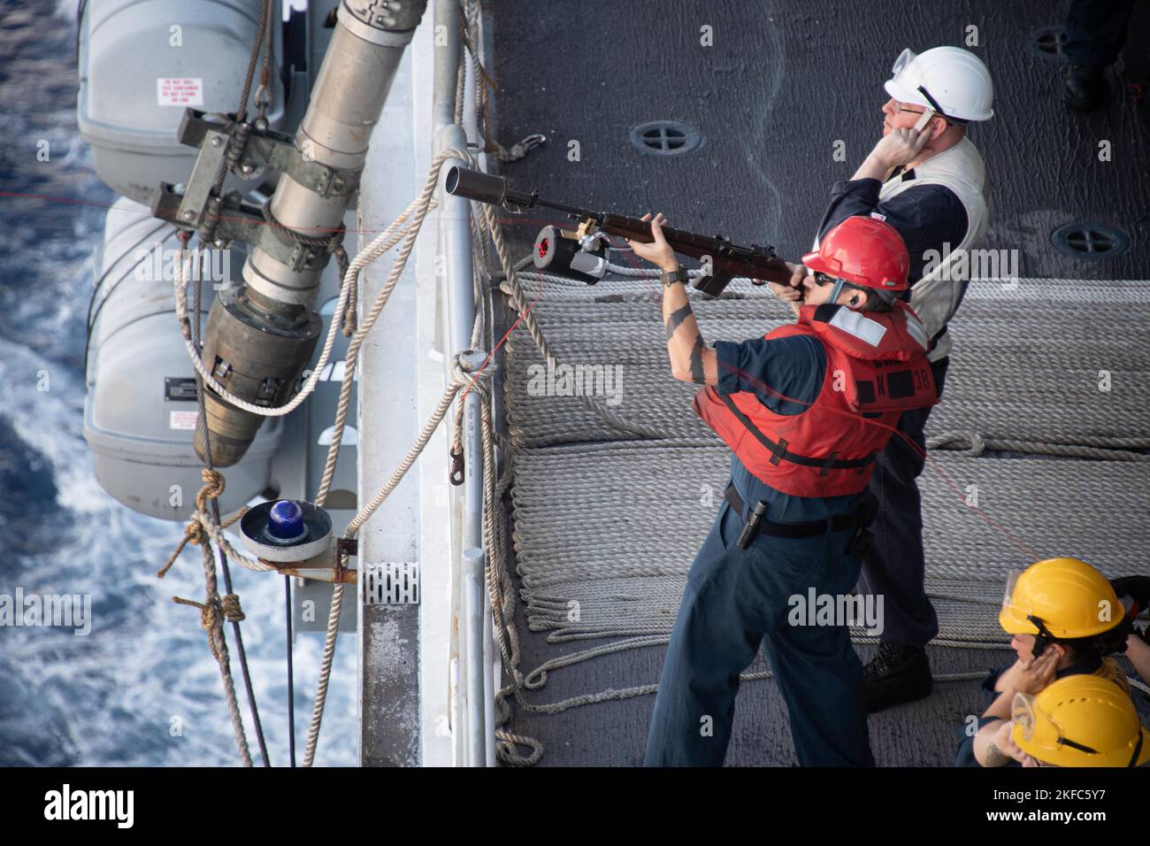 EAST CHINA SEA (Sept. 6, 2022) Gunner’s Mate 2nd Class Christopher ...