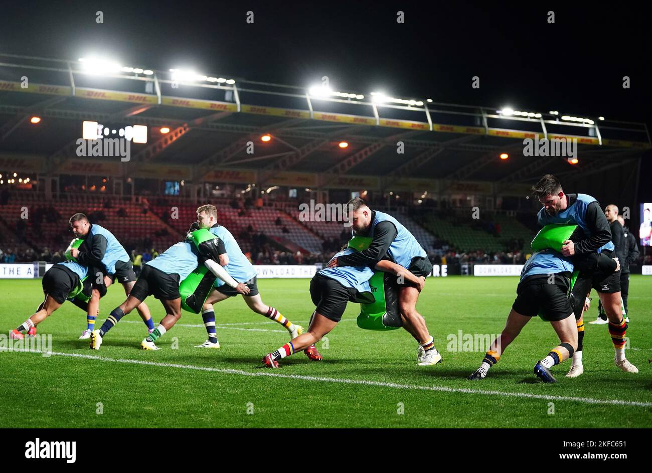 Harlequins v barbarians autumn tour twickenham stoop hi-res stock ...