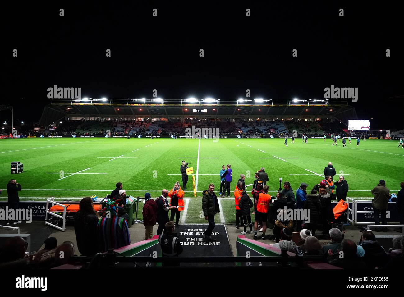 General view of the stadium before the international friendly match at ...