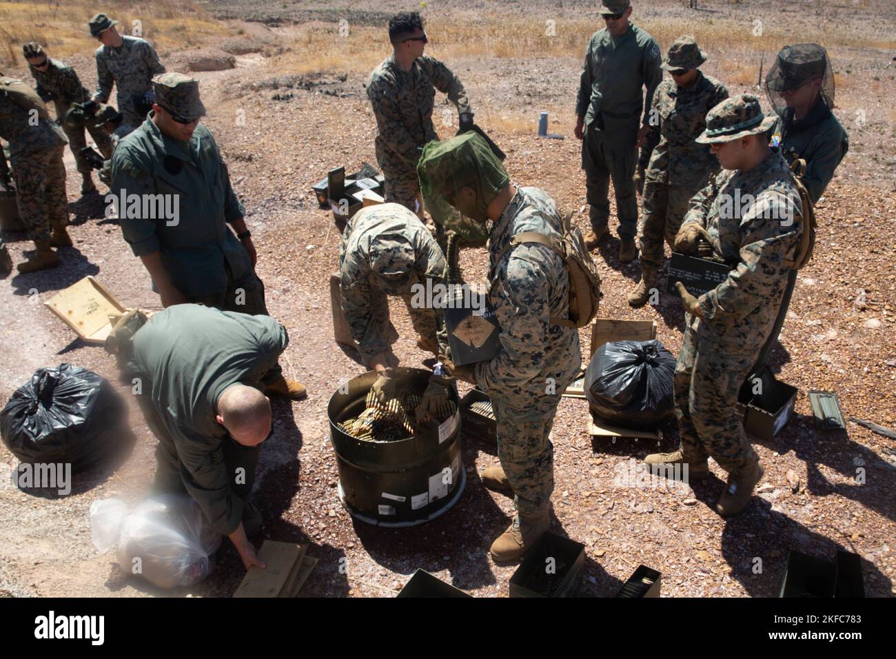 U.S. Marines with Marine Rotational Force-Darwin (MRF-D) 22 prepare ...
