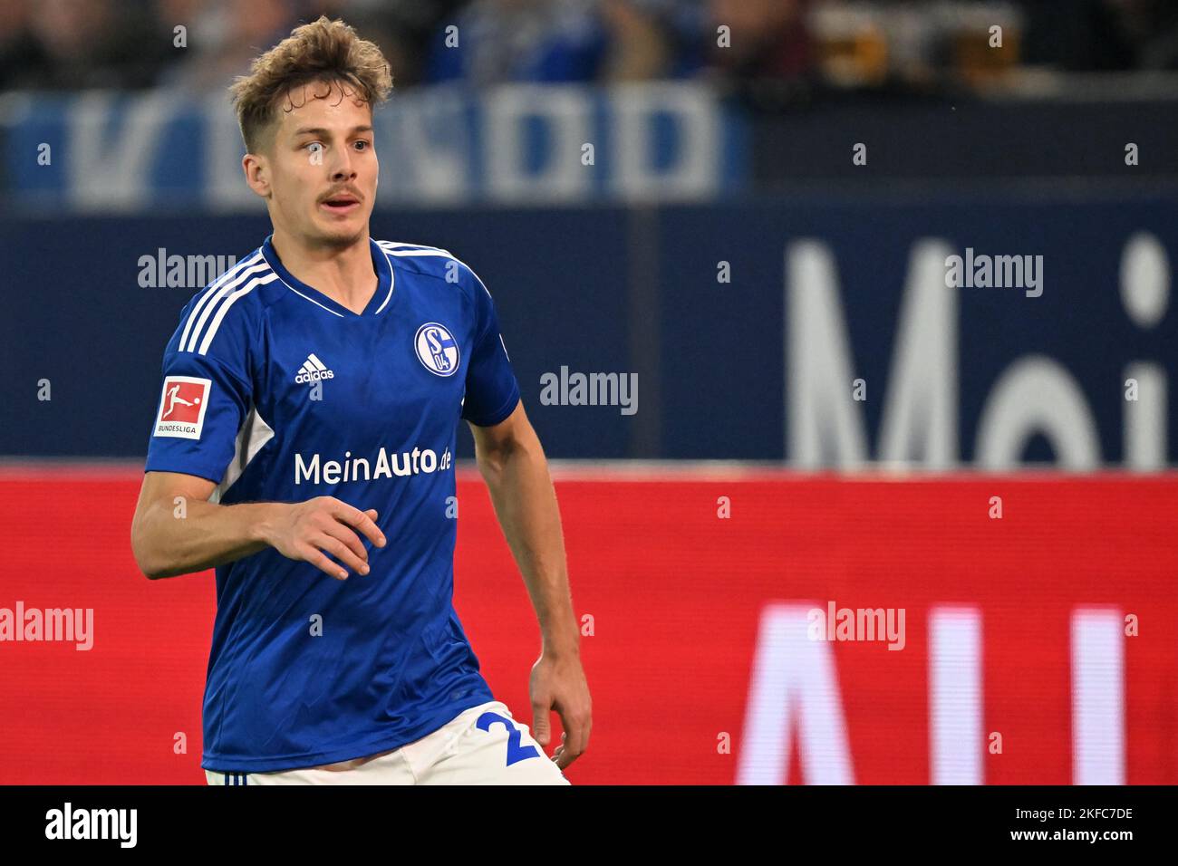 GELSENKIRCHEN - Cedric Brunner of FC Schalke 04 during the Bundesliga ...