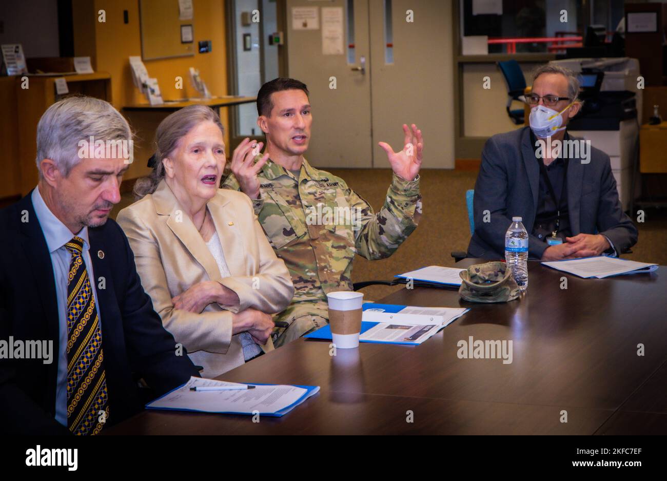 (From Right to left) U.S. Army Col. Chad Koenig, the commander at ...