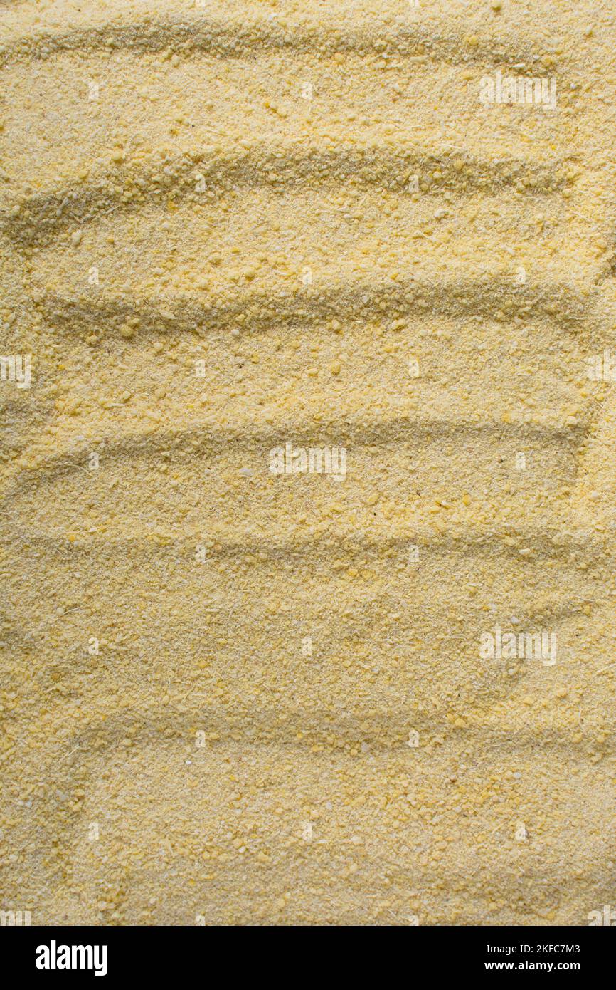 Yellow garri, top view of nigerian garri, fried cassava, garri for eba ...