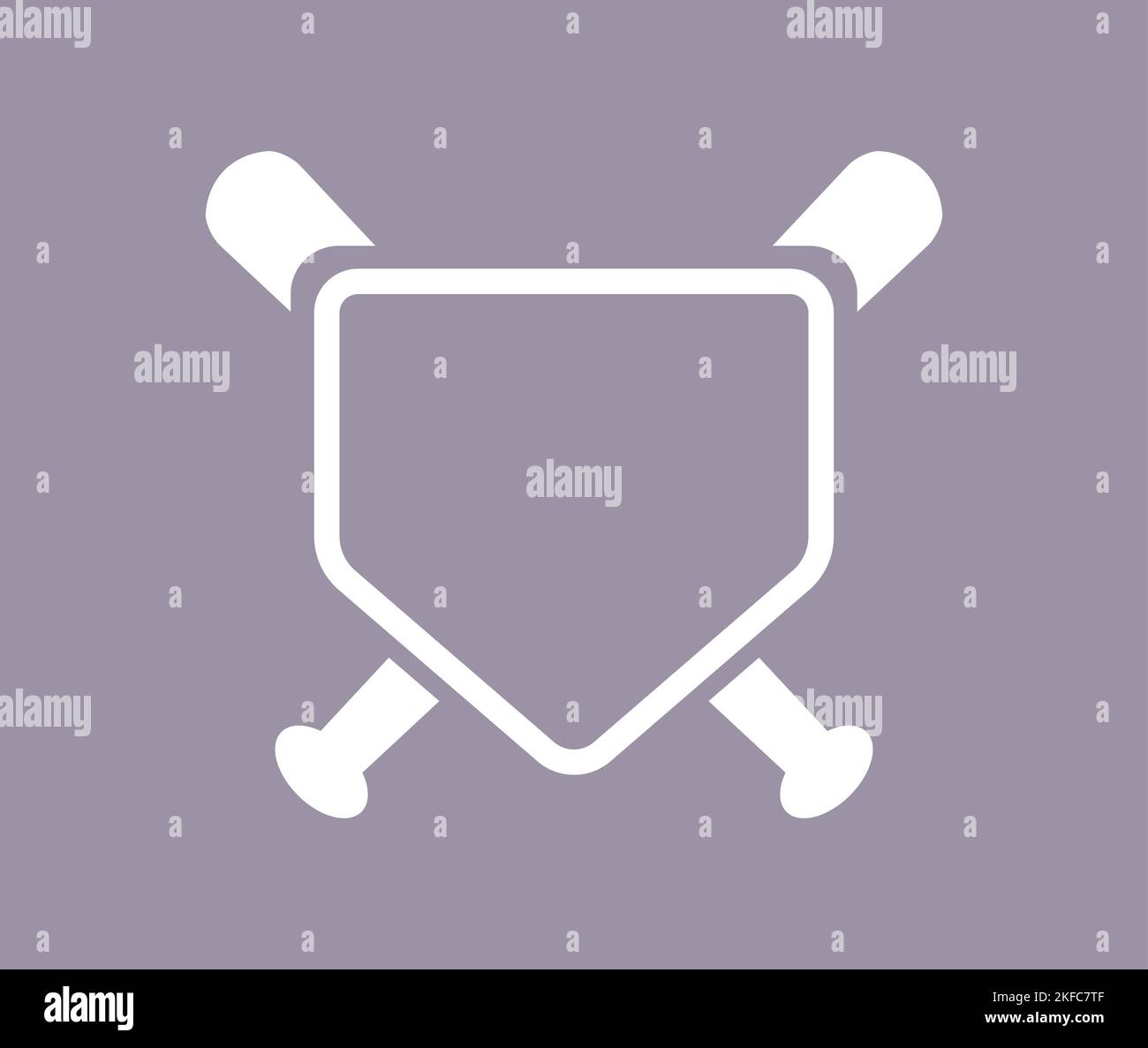 Baseball Home Plate Vector illustration. Silhouette. Playing. Home base ...