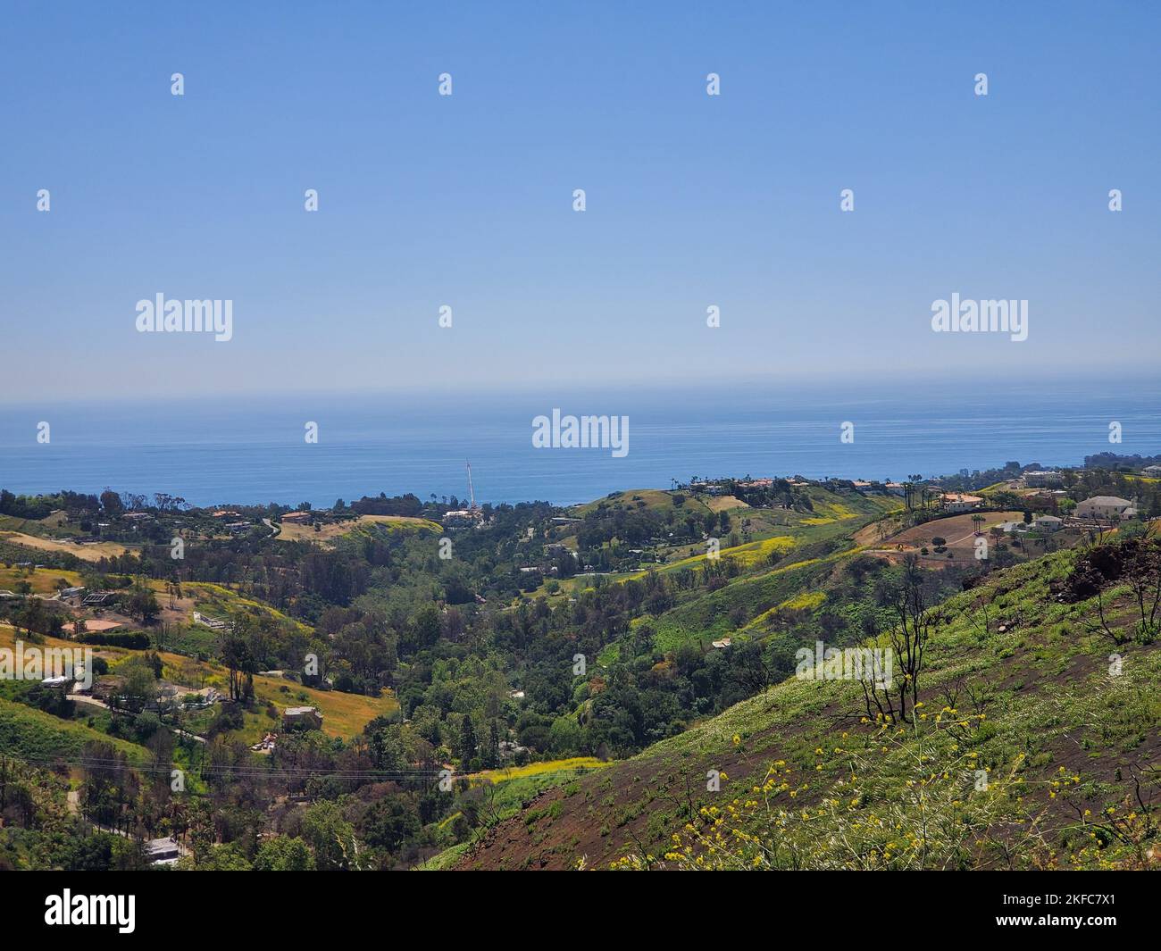 An aerial view of a town on the beach Stock Photo - Alamy