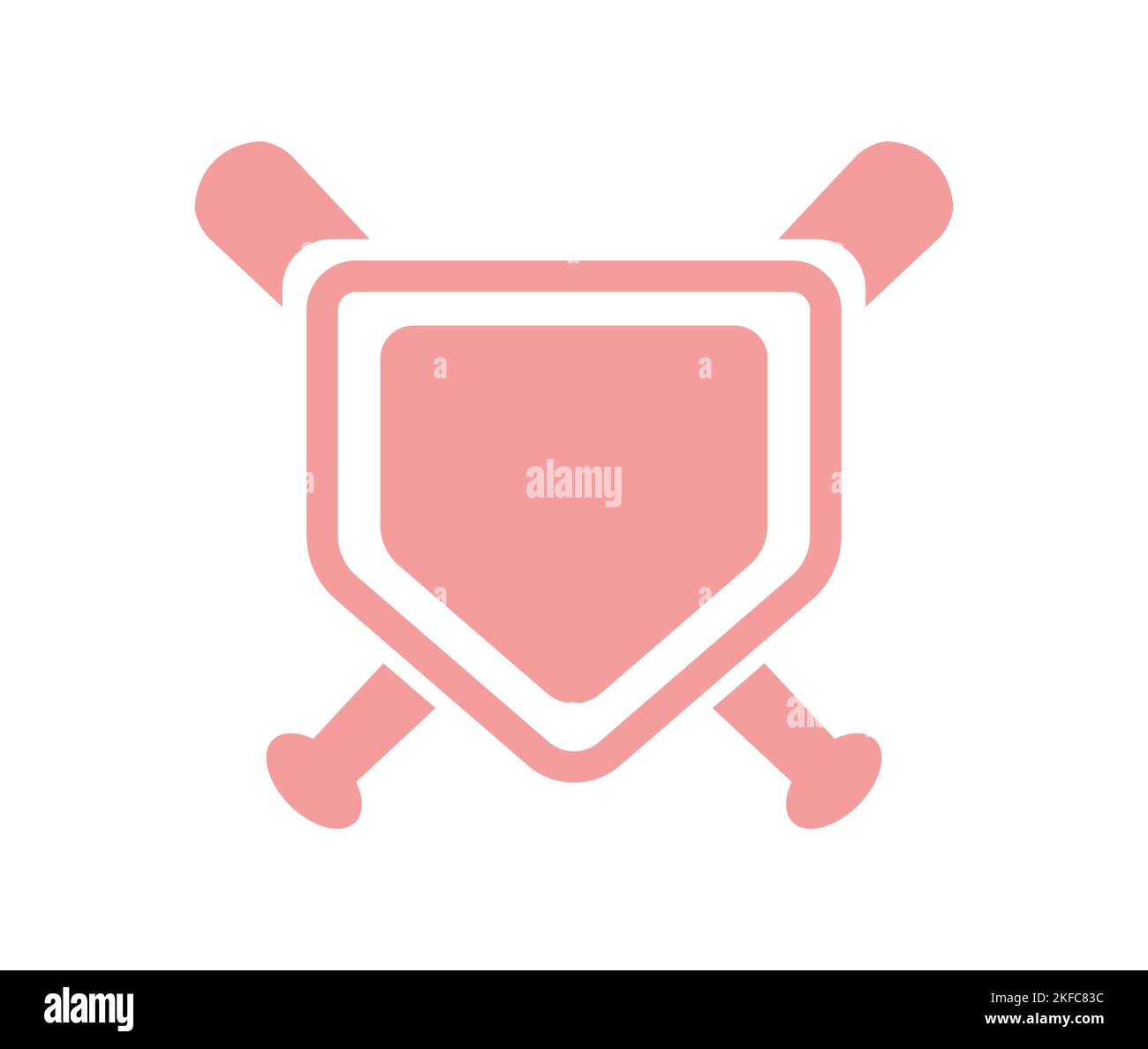 Baseball Home Plate Vector illustration. Silhouette. Playing. Home base ...