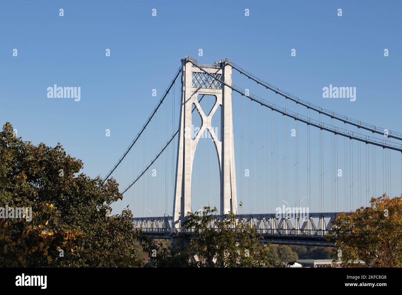 The Franklin Delano Roosevelt Mid-Hudson Bridge. New York, USA Stock ...