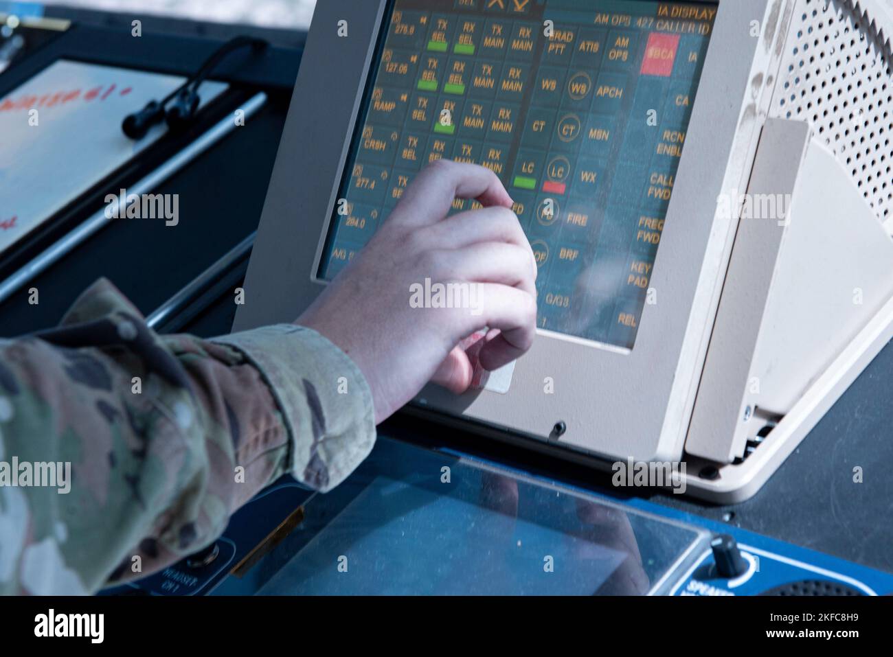An Airman from the 54th Operations Support Squadron, prepares to ...