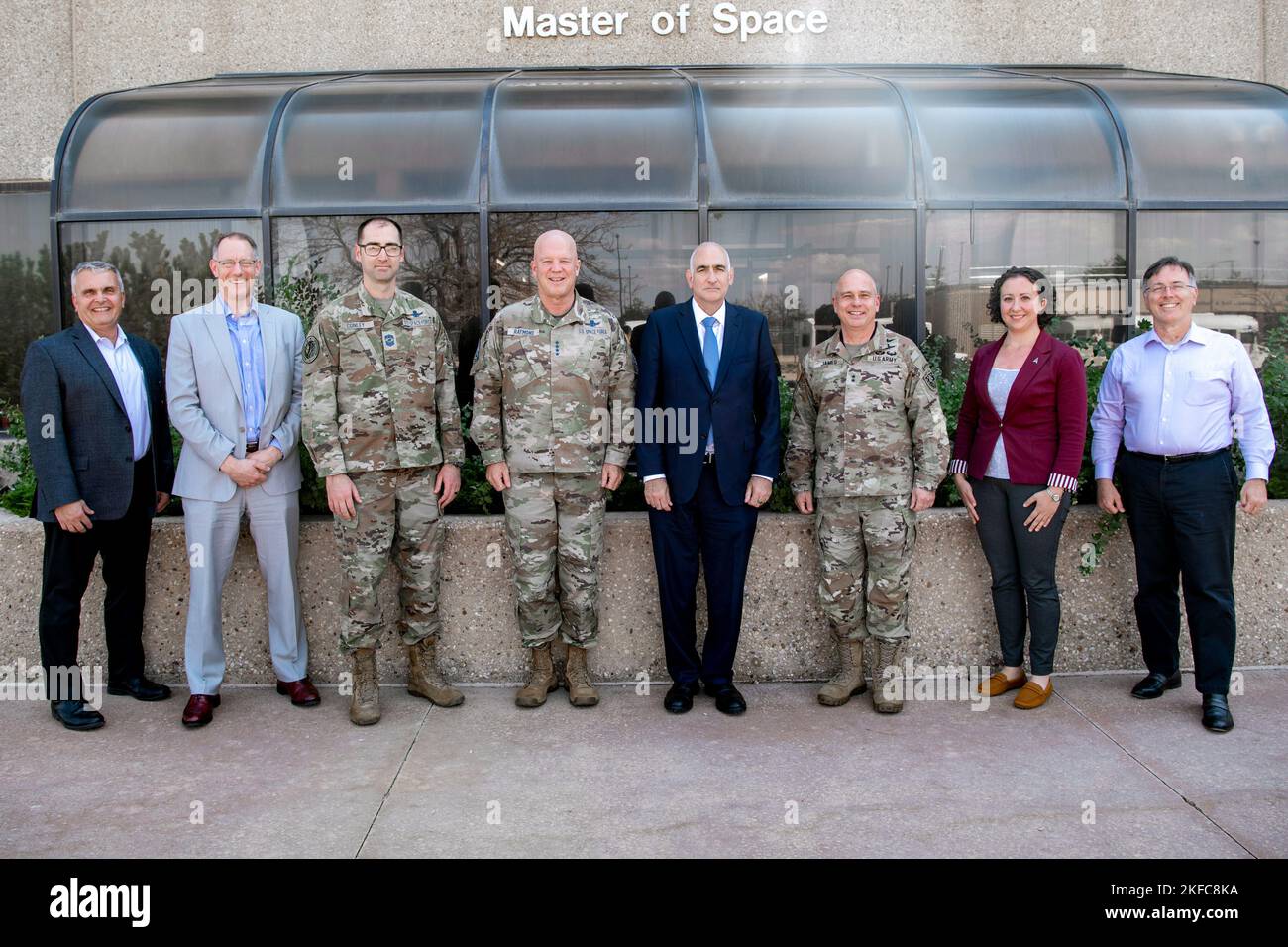 U.S. Space Force Gen. John W. "Jay" Raymond, center, Chief of Space ...