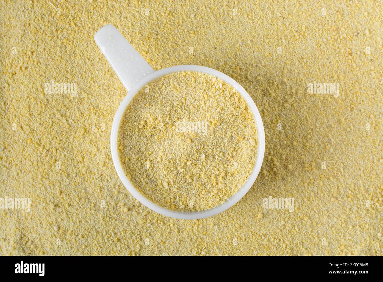 Yellow garri, top view of nigerian garri, fried cassava, garri for eba ...