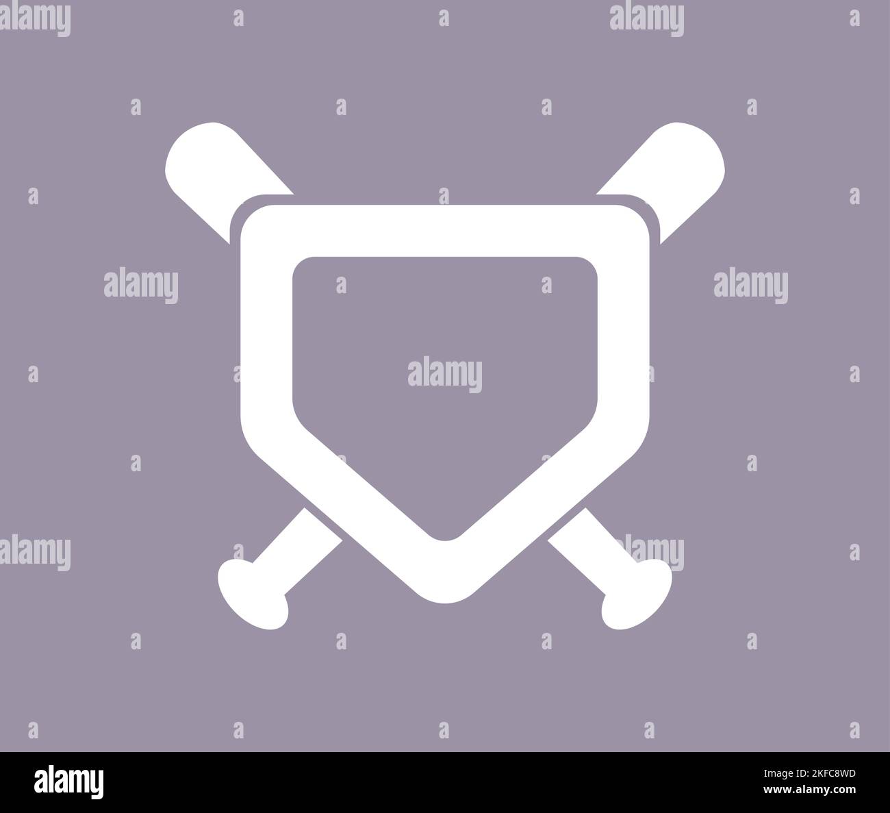 Baseball Home Plate Vector illustration. Silhouette. Playing. Home base ...