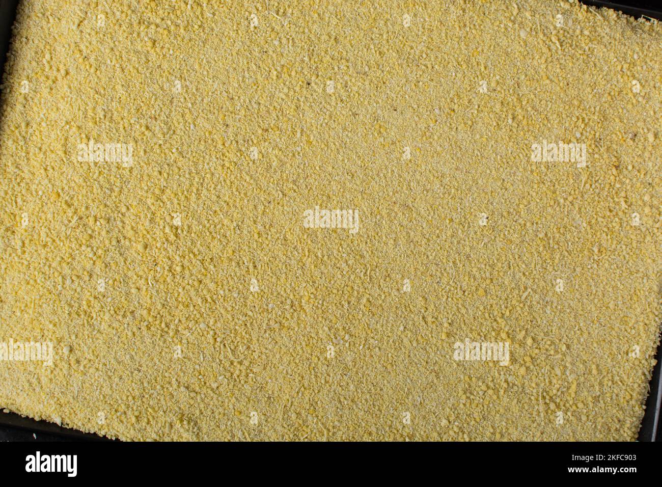 Yellow garri, top view of nigerian garri, fried cassava, garri for eba ...