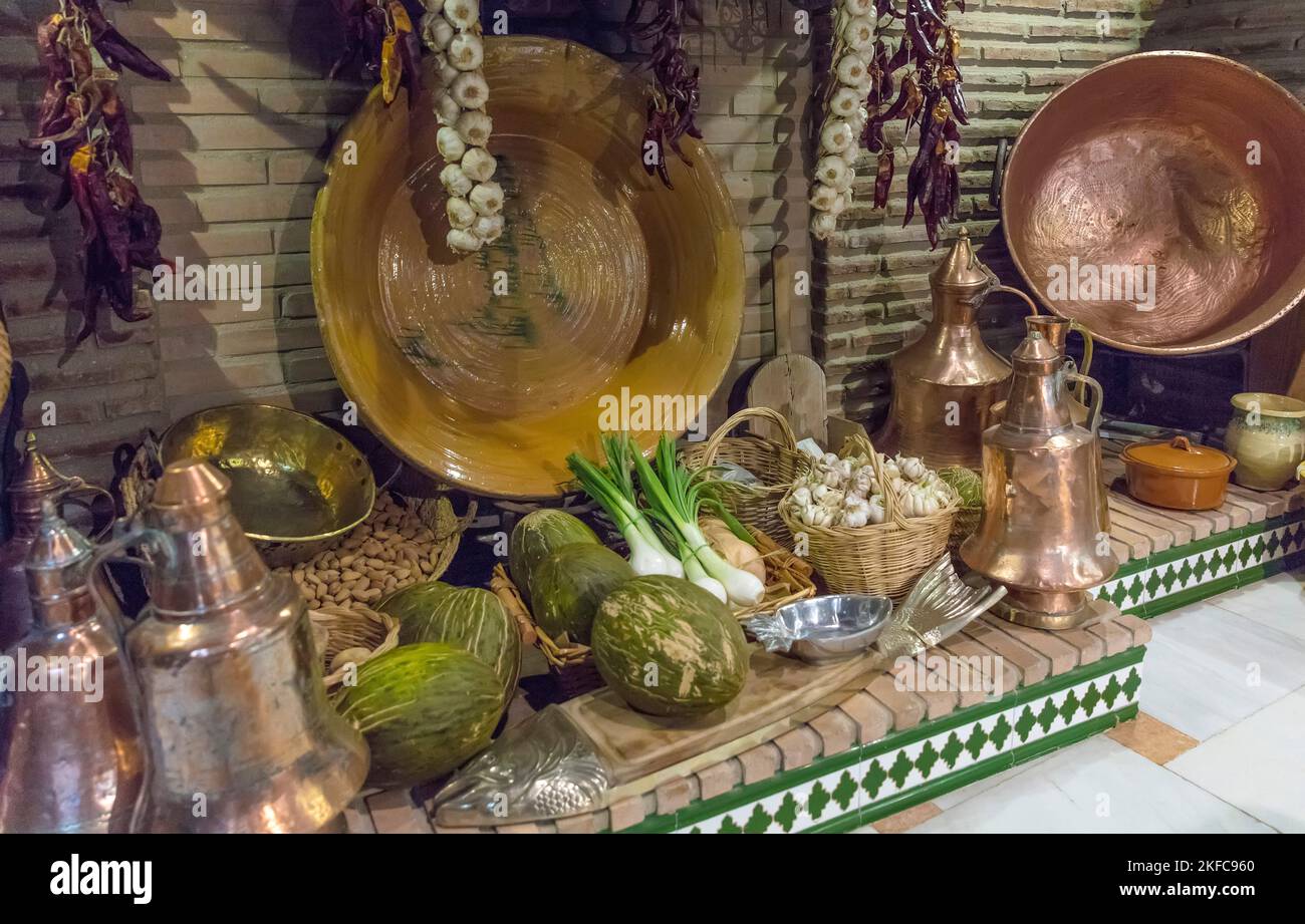 Old kitchen Andalusia, Spain Stock Photo - Alamy