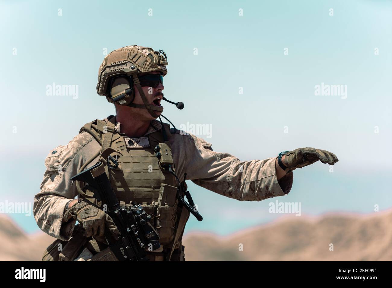 CAMP TITIN, Jordan - U.S. Marine Corps Sgt. Ian Stairwalt, assigned to ...