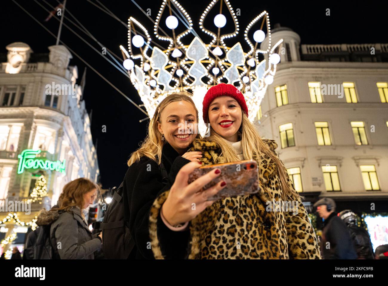 EDITORIAL USE ONLY Alethea Norman-Rhods and Anna Beketov take a selfie ...