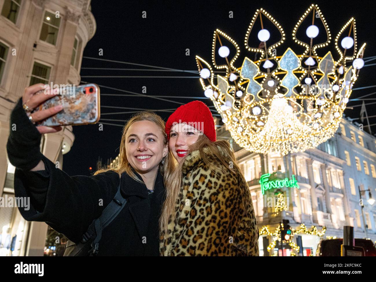 EDITORIAL USE ONLY Alethea Norman-Rhods and Anna Beketov take a selfie ...