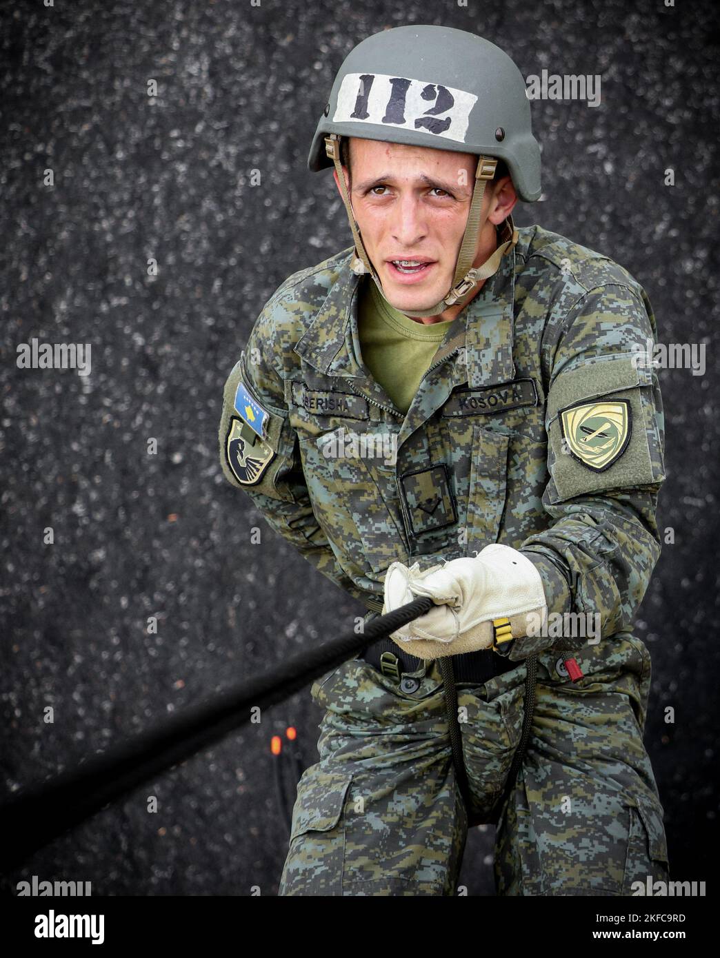 Pvt. Sead Berisha, a psychological operations soldier with the Kosovo ...