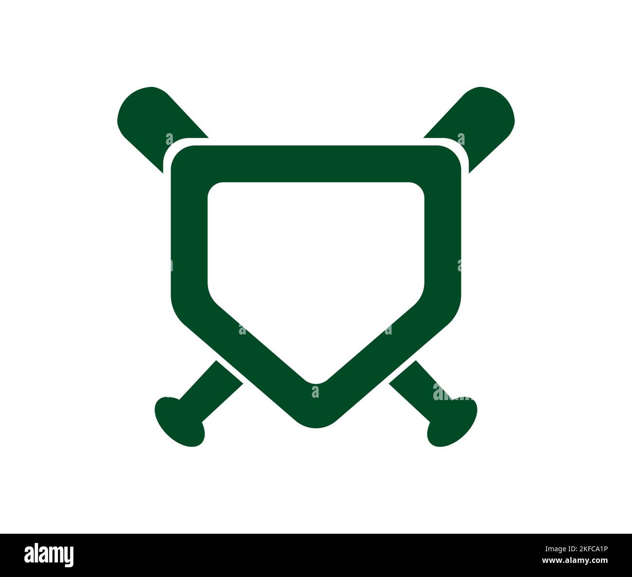 Baseball Home Plate Vector illustration. Silhouette. Playing. Home base ...