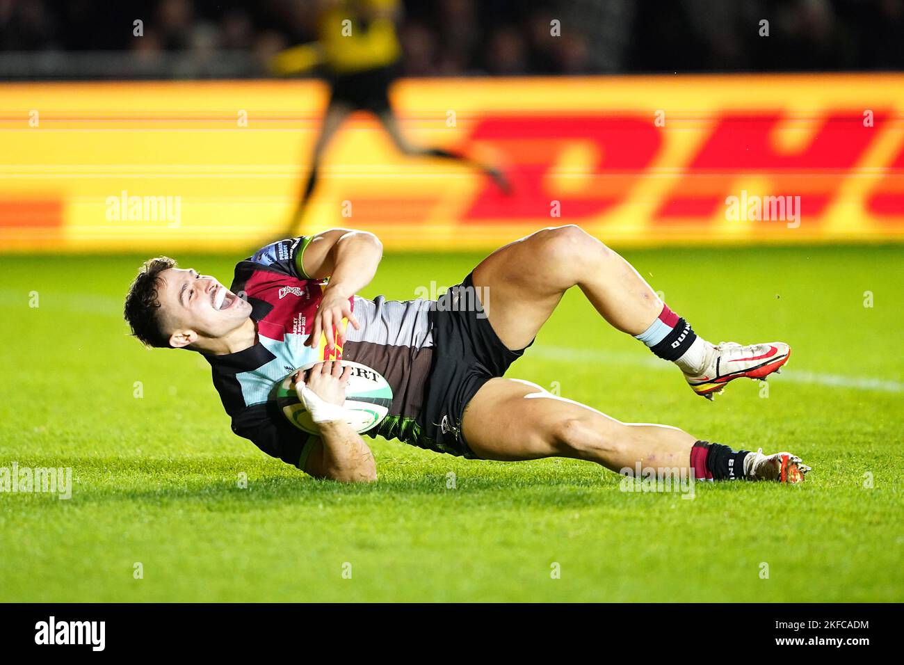 Harlequins v barbarians autumn tour twickenham stoop hi-res stock ...