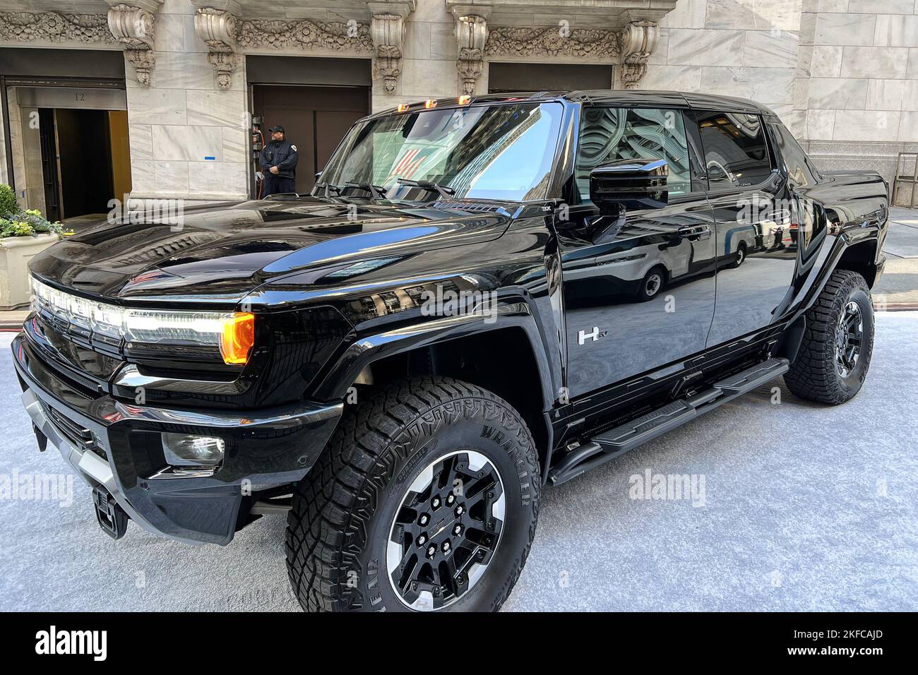 New York, US, Nov. 17, 2021. General Motors (GM) presents its portfolio ...