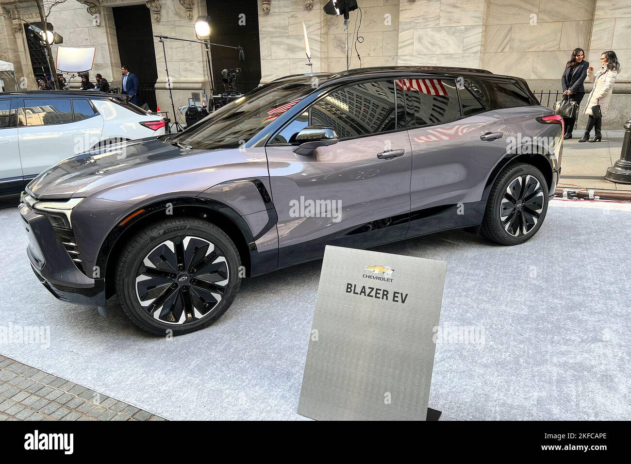 New York, US, Nov. 17, 2021. General Motors (GM) presents its portfolio ...